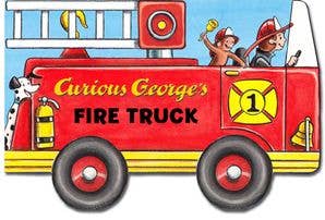Curious George Fire Truck Mini Movers Board Book – Wiggles & Giggles ...