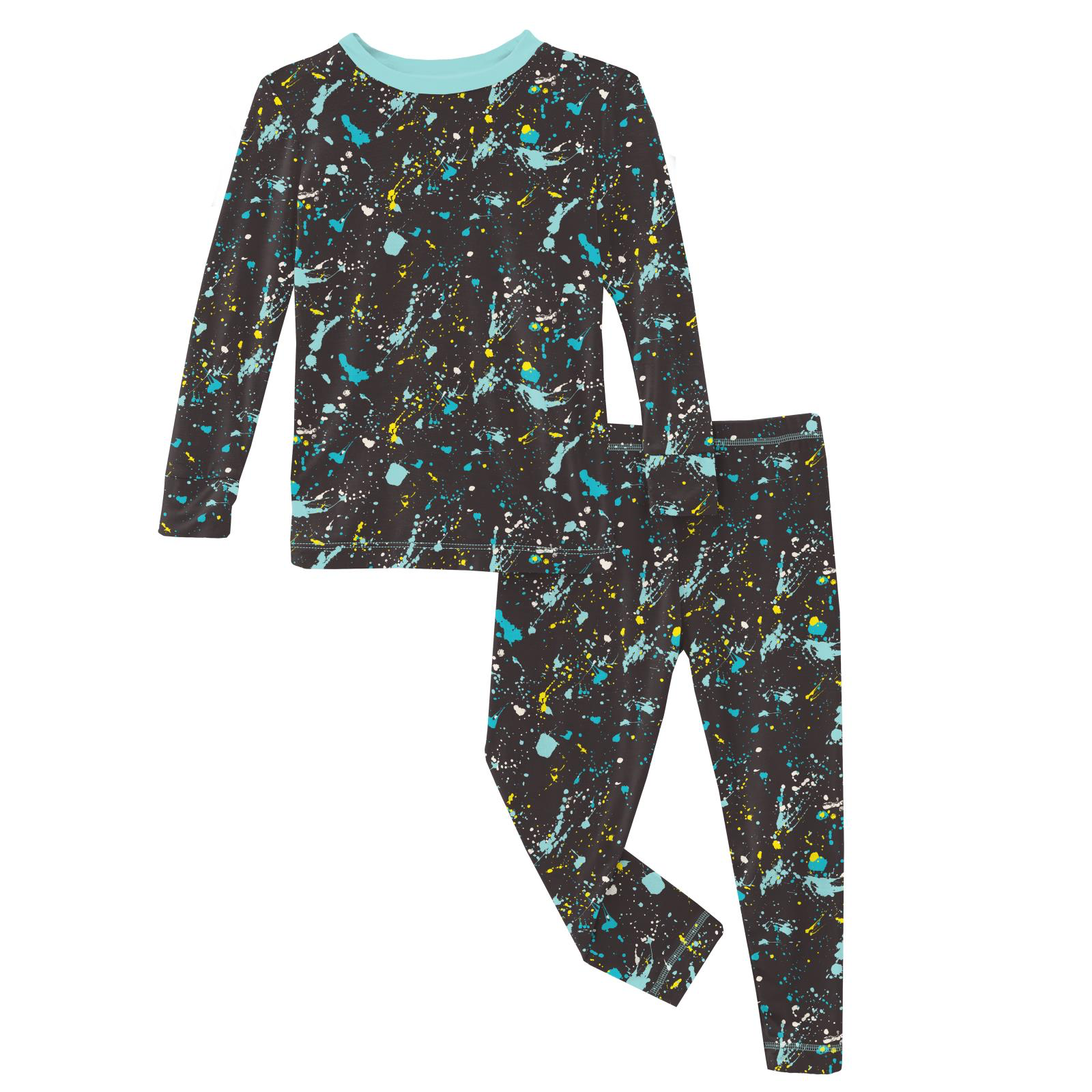Confetti Splatter Paint Long Sleeve Pajama Set – Wiggles & Giggles ...