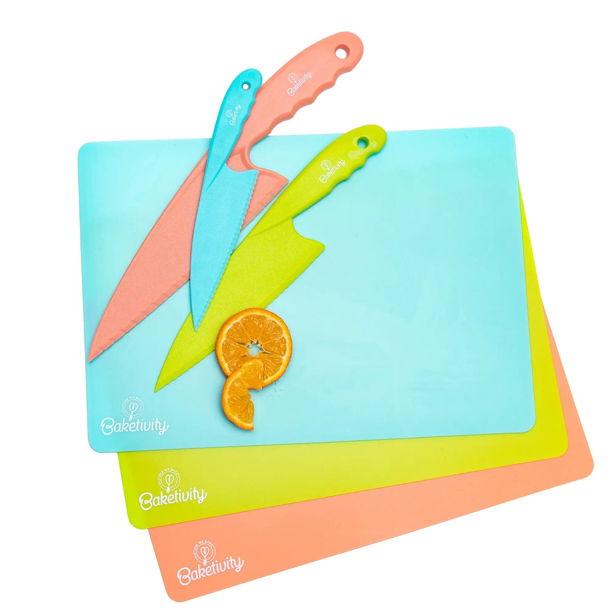 6 Piece Kids Cutting Board and Knife Set – Wiggles & Giggles Stillwater