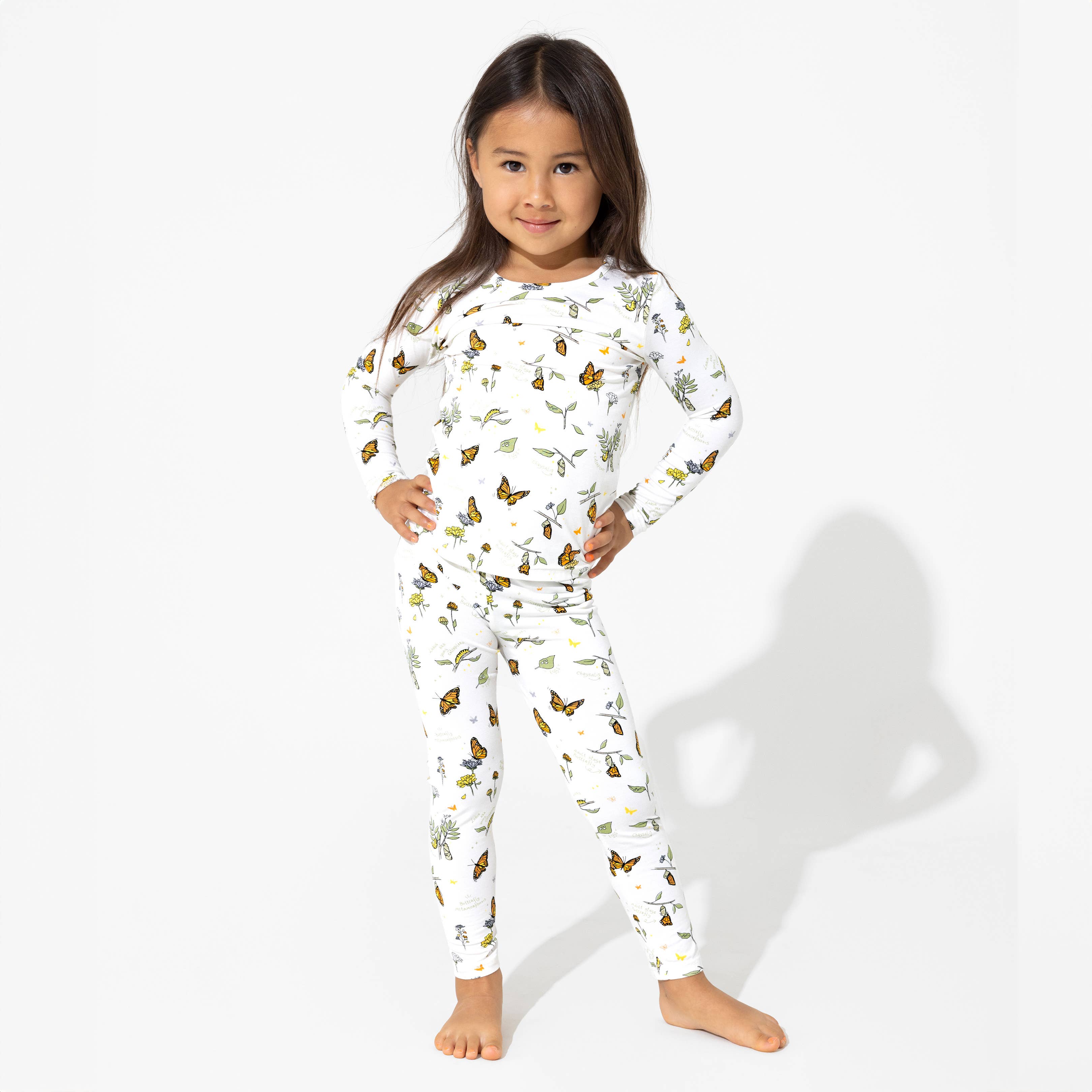Monarch Butterfly Bamboo Kids Pajamas – Wiggles & Giggles Stillwater