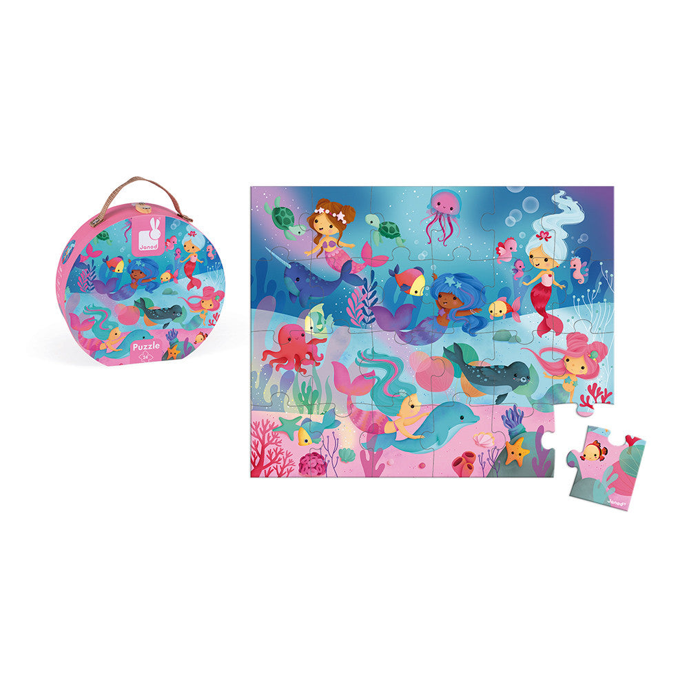 Janod 24pc Mermaid Puzzle – Wiggles & Giggles Stillwater