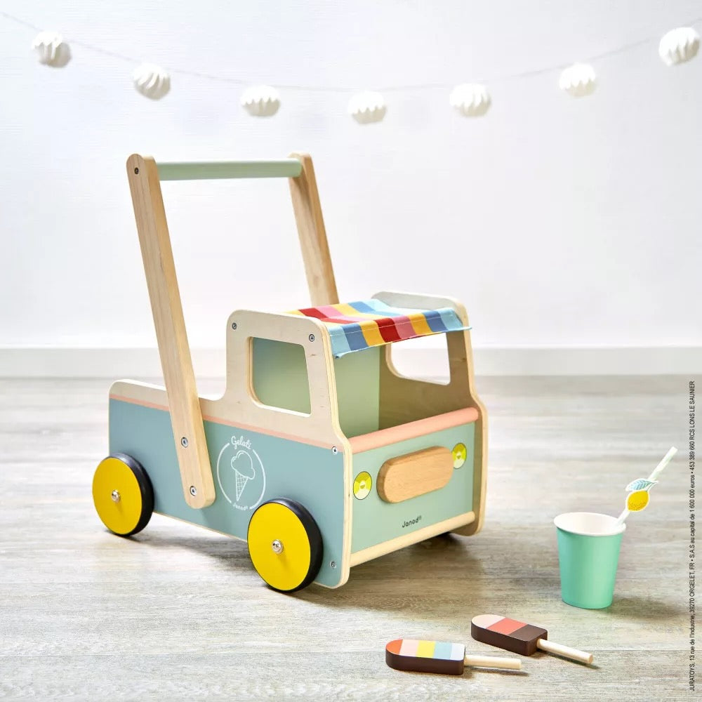 Ice Cream Cart Push Along Trolley – Wiggles & Giggles Stillwater
